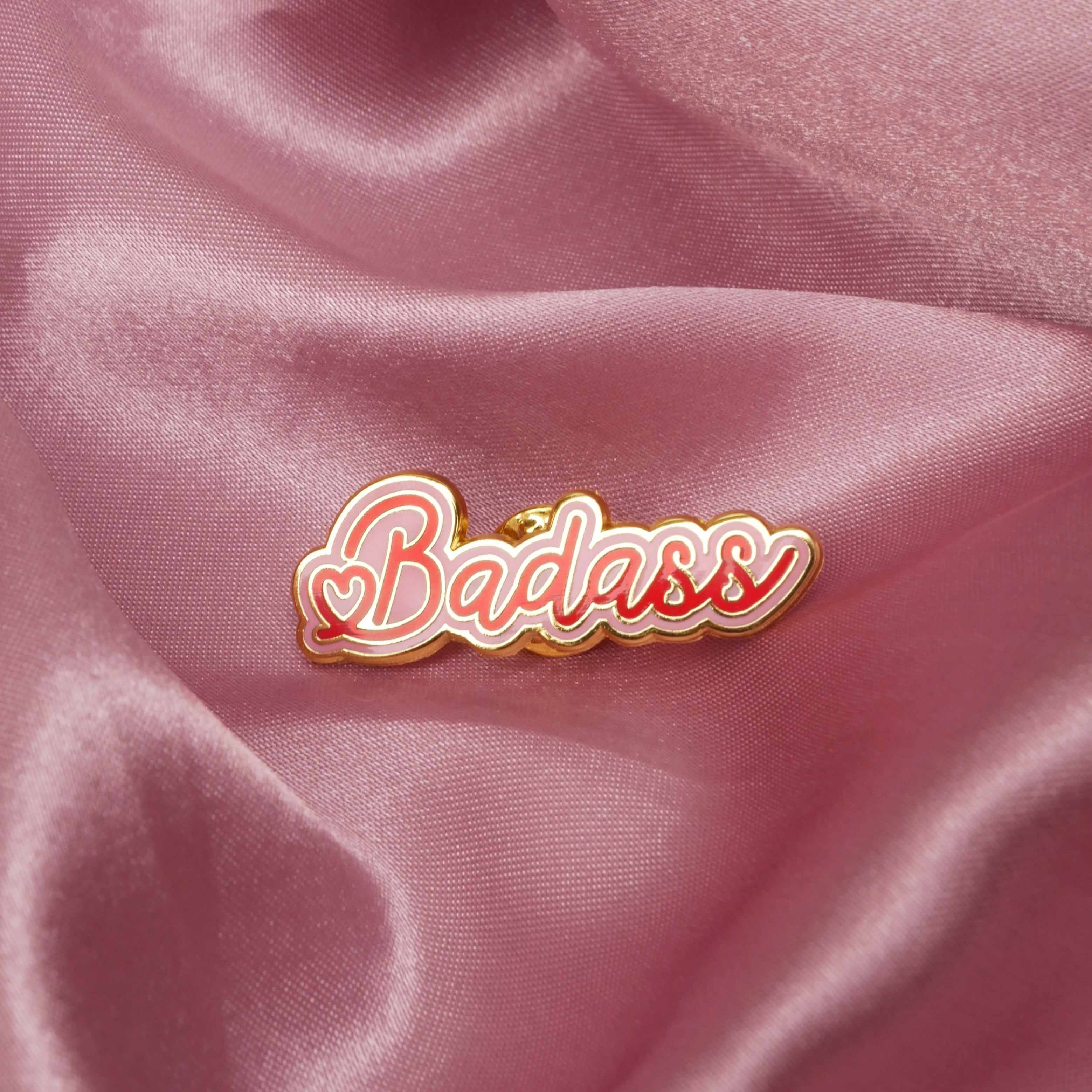Badass Enamel Pin – Stone Hearts Club